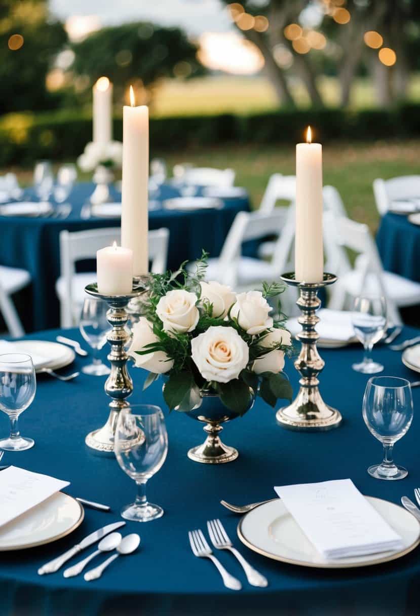 15 Dark Blue Wedding Table Decoration Ideas for a Stylish Celebration ...