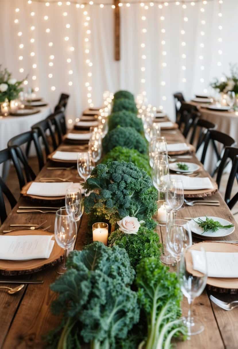 15 Kale Wedding Table Decoration Ideas for a Fresh and Elegant Look ...