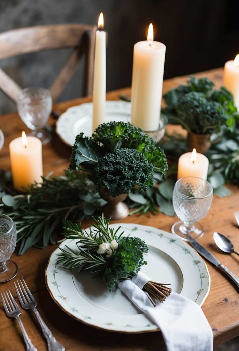 15 Kale Wedding Table Decoration Ideas for a Fresh and Elegant Look ...