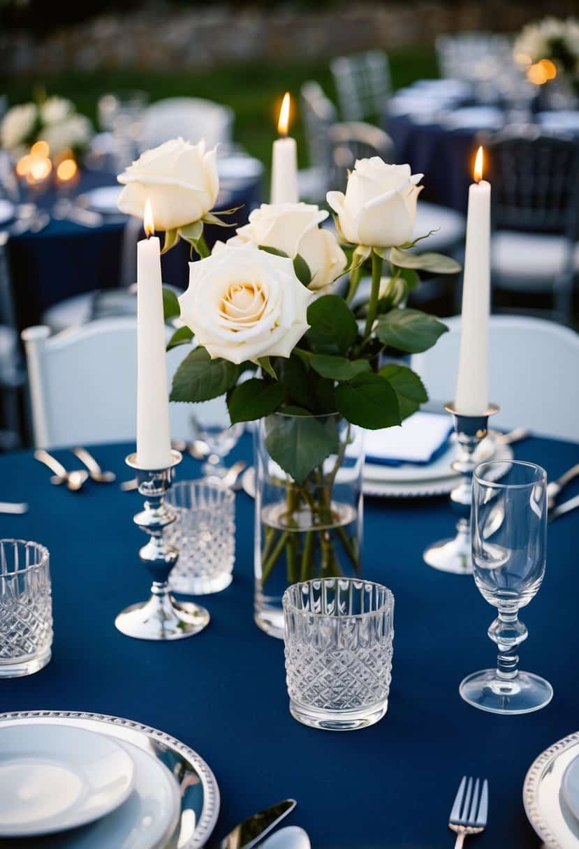 15 Navy Blue Wedding Table Decoration Ideas for a Stunning Reception ...