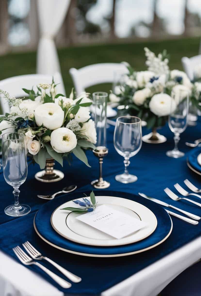 15 Navy Blue Wedding Table Decoration Ideas for a Stunning Reception ...