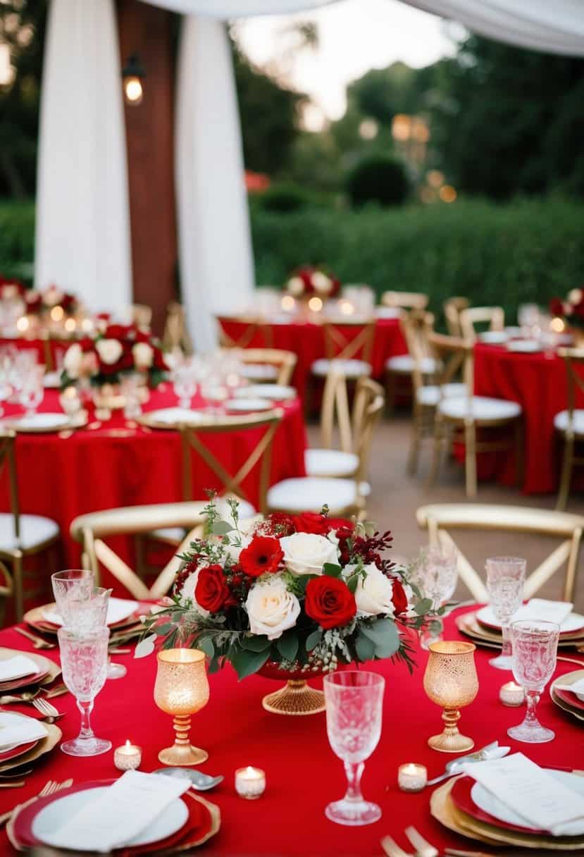 15 Red Wedding Table Decoration Ideas for a Cozy Celebration - OMG Hitched!