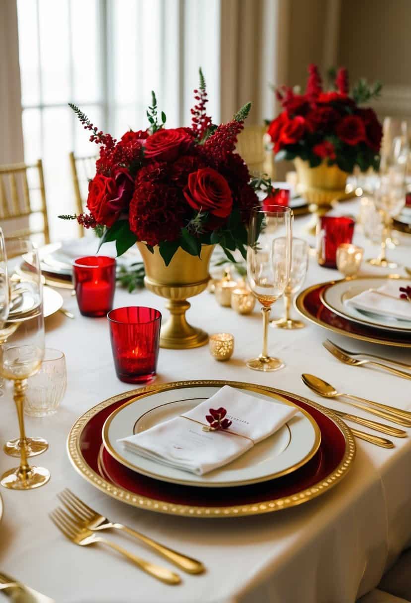 15 Red Wedding Table Decoration Ideas for a Cozy Celebration - OMG Hitched!