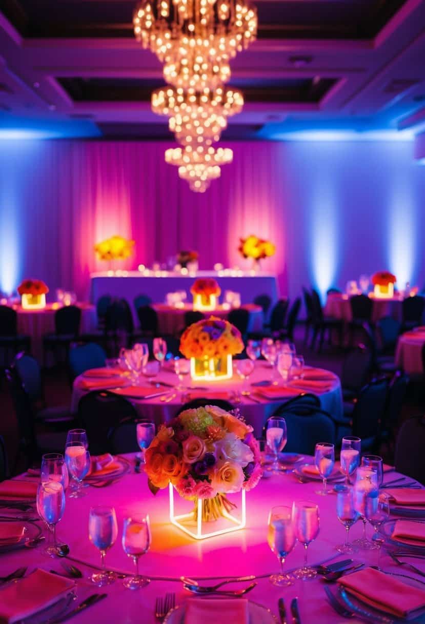15 Neon Wedding Table Decoration Ideas for a Vibrant Celebration - OMG ...