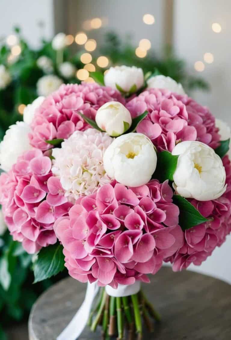 15 Hydrangea Peonies Wedding Bouquet Ideas to Inspire Your Big Day ...