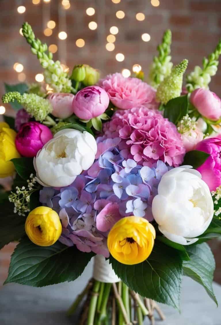 15 Hydrangea Peonies Wedding Bouquet Ideas to Inspire Your Big Day ...