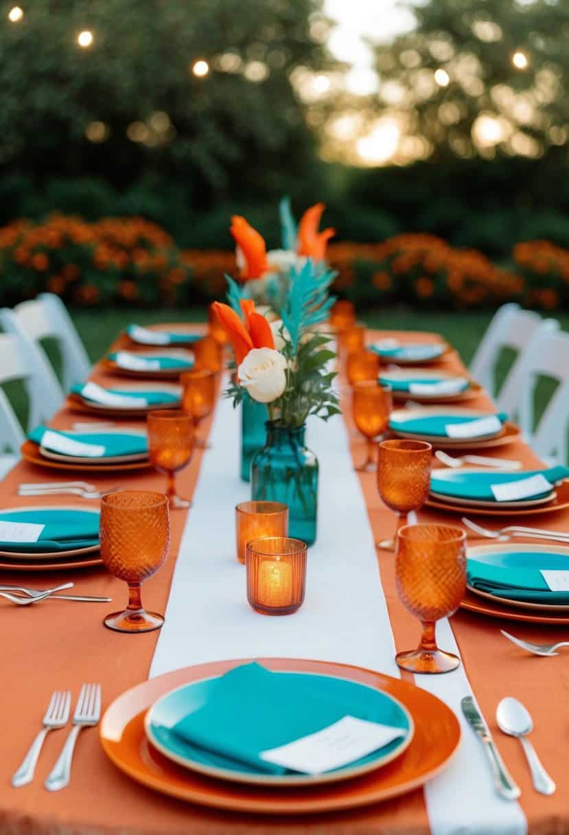 15 Burnt Orange and Teal Wedding Color Ideas for a Vibrant Celebration ...