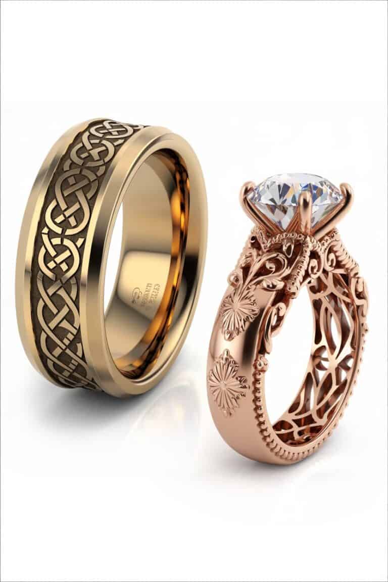 15 His and Hers Matching Engagement Rings for a Couple to Cherish ...